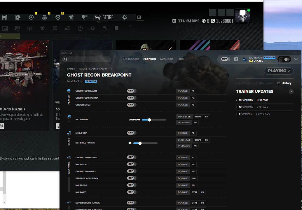 Ghost Recon Breakpoint Cheats and Trainer for Uplay - Trainers - WeMod ...
