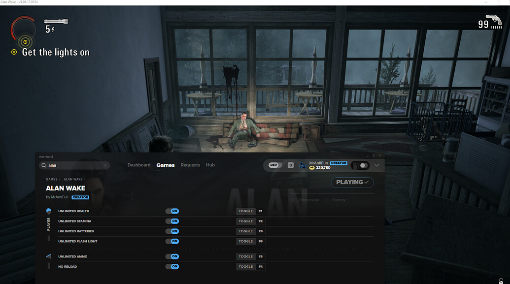 Alan Wake Cheats and Trainer for Steam - Trainers - WeMod Community