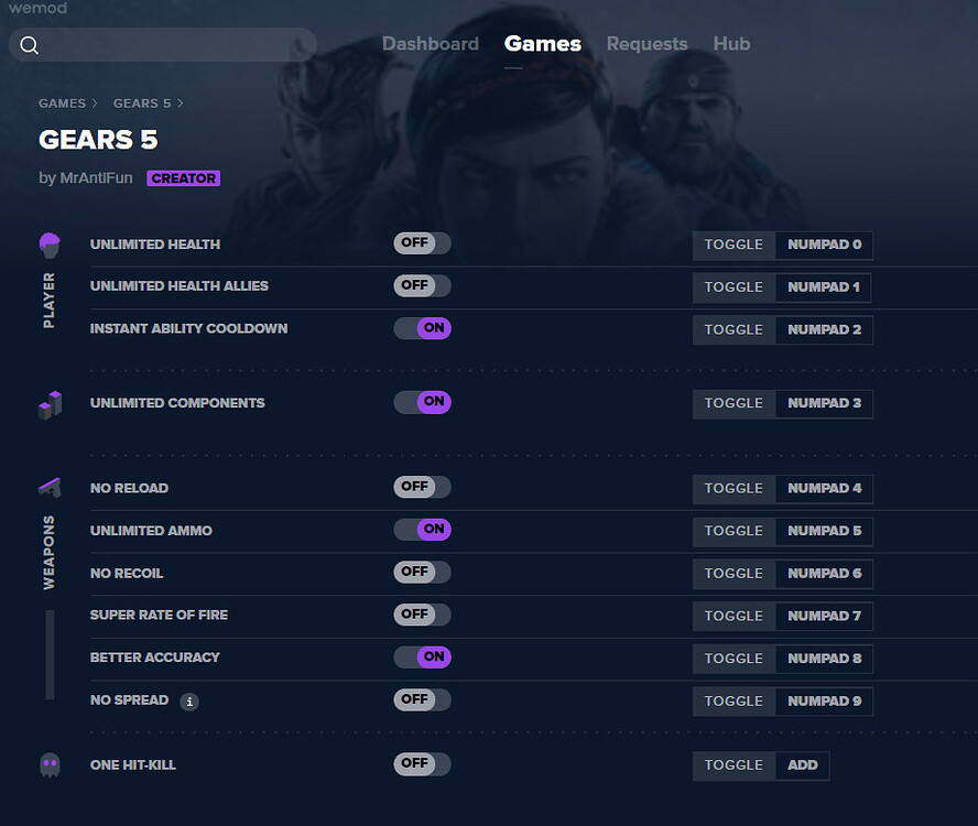 Gears 5 Cheats and Trainer for Steam - Page 3 - Trainers - WeMod Community