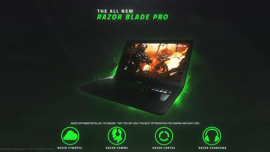 Razer® Blade Pro™ - Advertisement design - General - WeMod Community