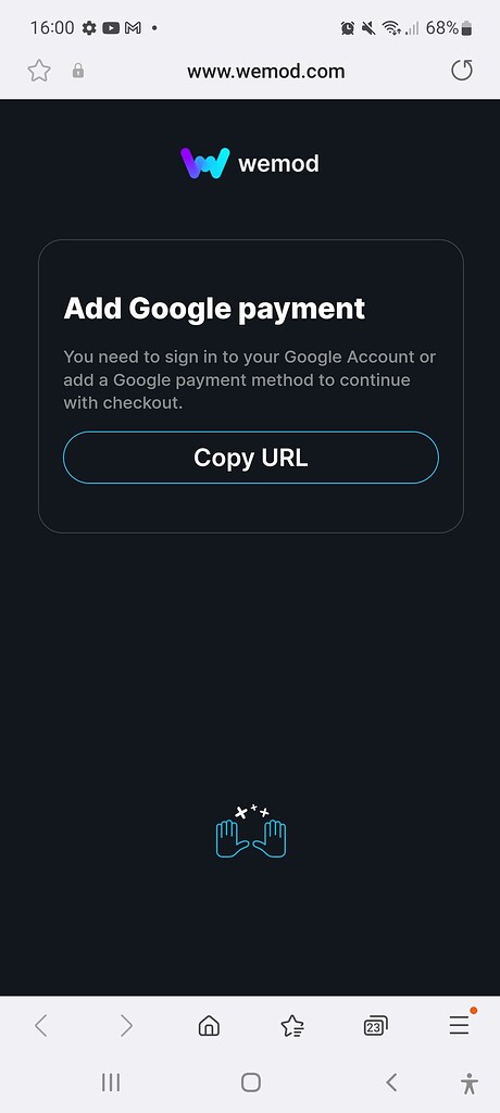 Why is it that i can pay with google play - WeMod App - WeMod Community