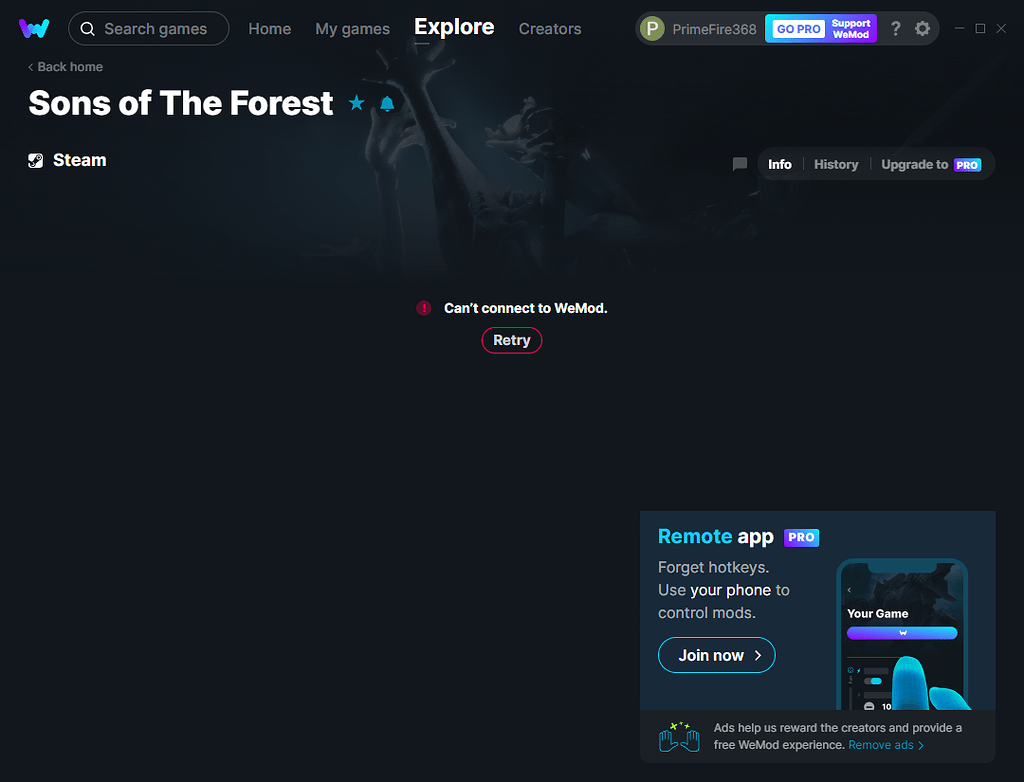 After the update, I am unable to connect to WeMod - Support - WeMod ...