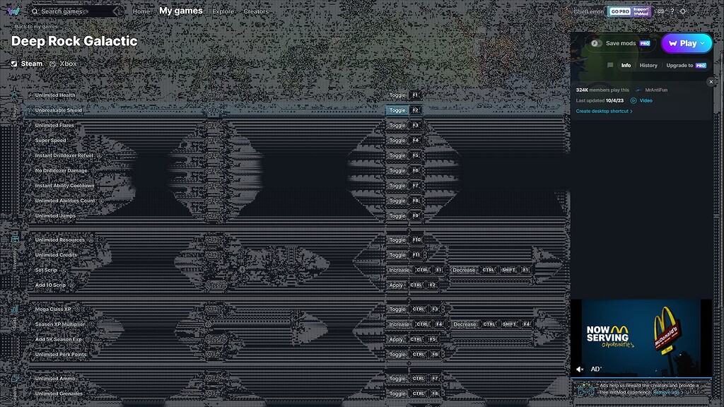 WeMod Gets this pixelated look to it? - Support - WeMod Community