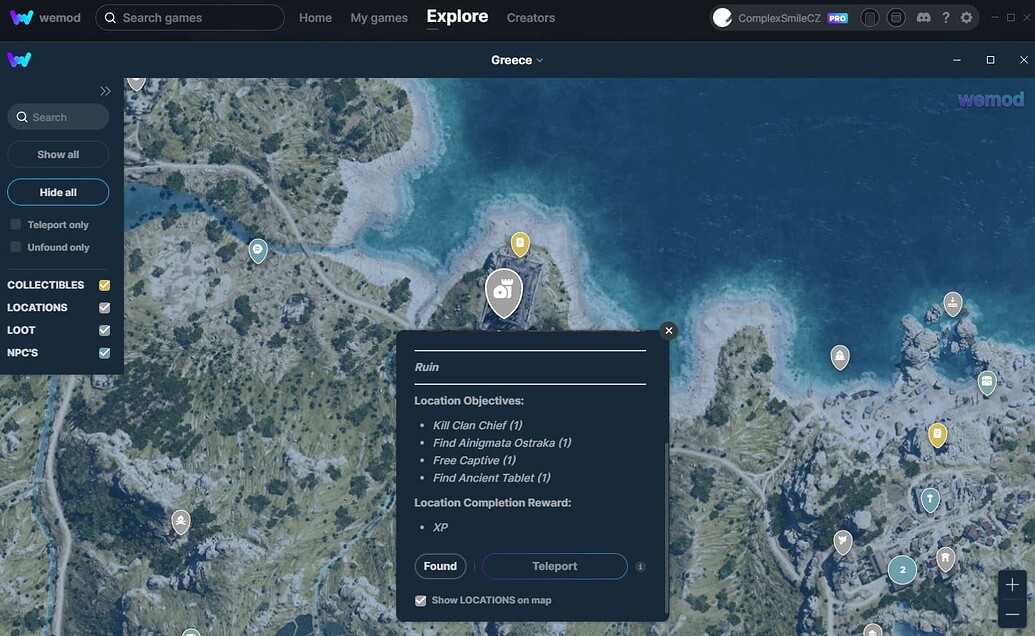 Interactive map teleport not working - Support - WeMod Community
