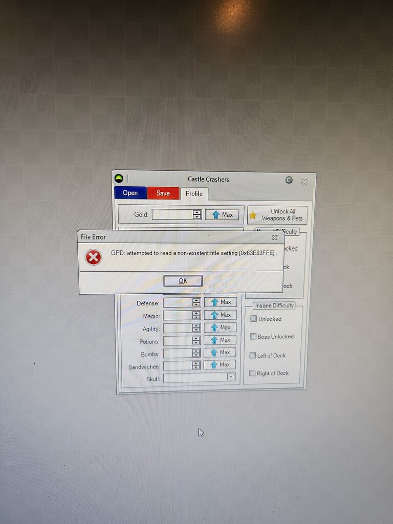 Castle Crashers modding not working - Horizon - Xbox - WeMod Community