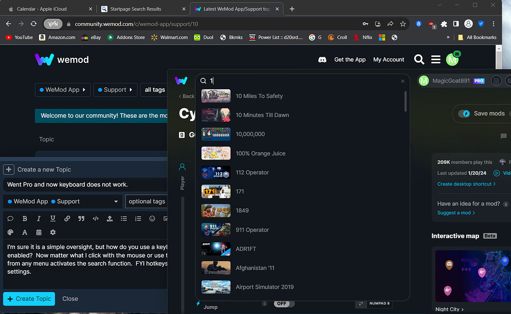 Stupid question: Went Pro and now keyboard does not work - Support ...