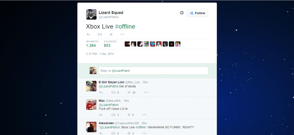 Lizard Squad Strikes Again (Xbox One & 360 Offline) 12/1/14 - Xbox ...