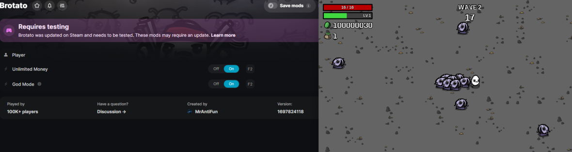 Brotato Cheats and Trainer for Steam - Page 6 - Trainers - WeMod Community