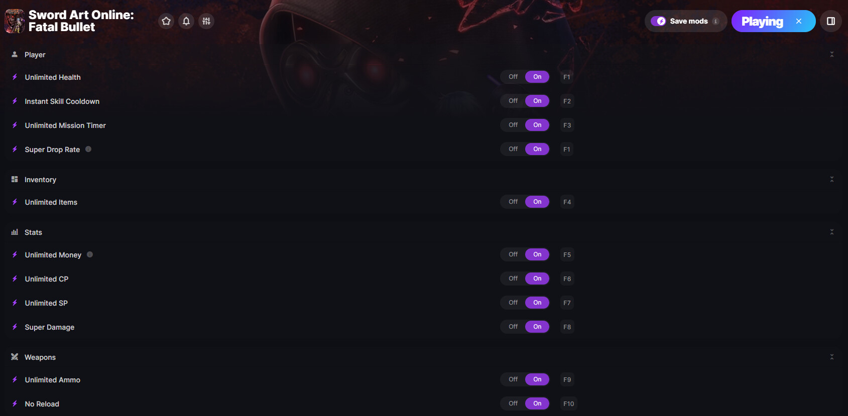 Sword Art Online: Fatal Bullet Cheats and Trainer for Steam - Page 8 - Trainers - WeMod Community