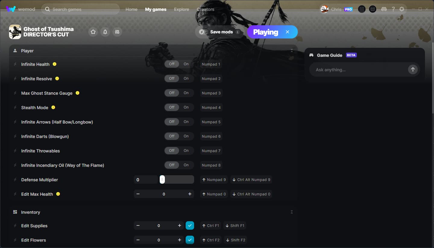 Ghost of Tsushima Trainer · GitHub