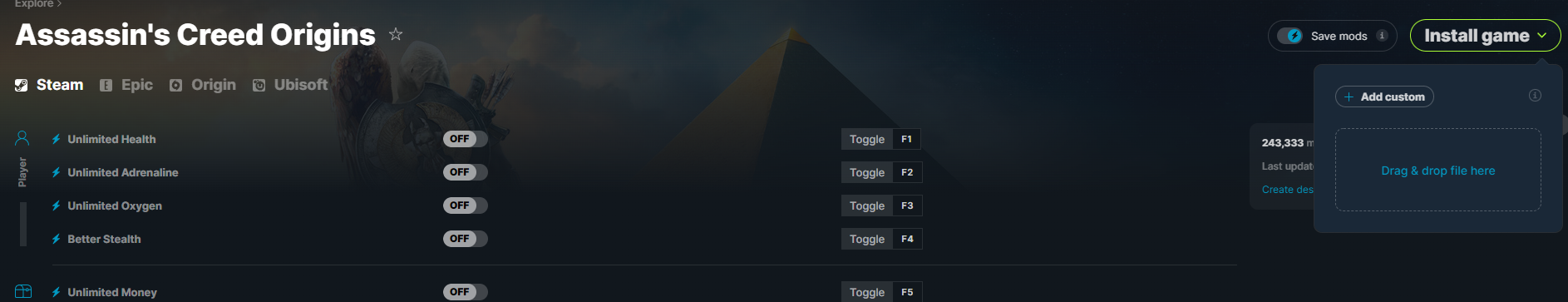 Assassin's Creed Origins Cheats and Trainer for Uplay - Page 5 ...