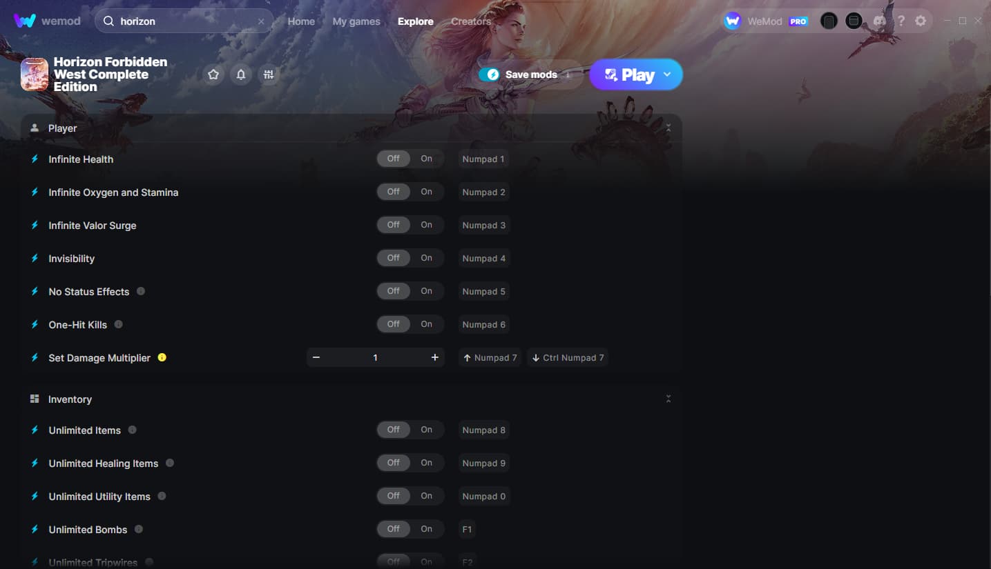 Horizon Forbidden West Complete Edition Cheats and Trainer for Steam ...