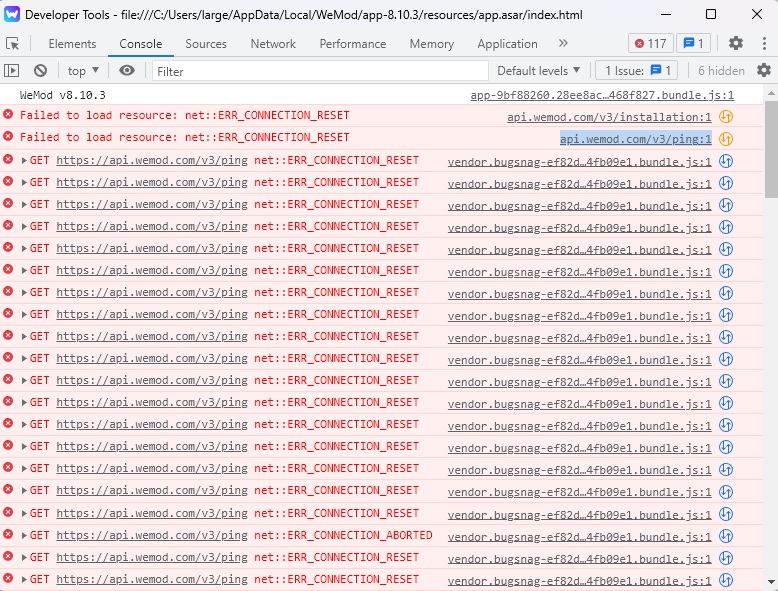 Wemod thinks I'm offline - Support - WeMod Community