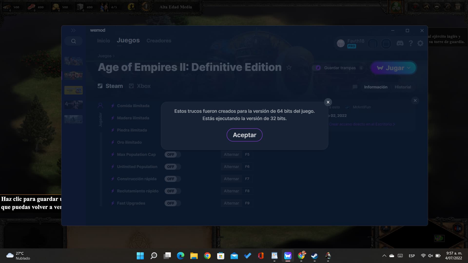 Age of Empires II: Definitive Edition Cheats and Trainer for Steam ...